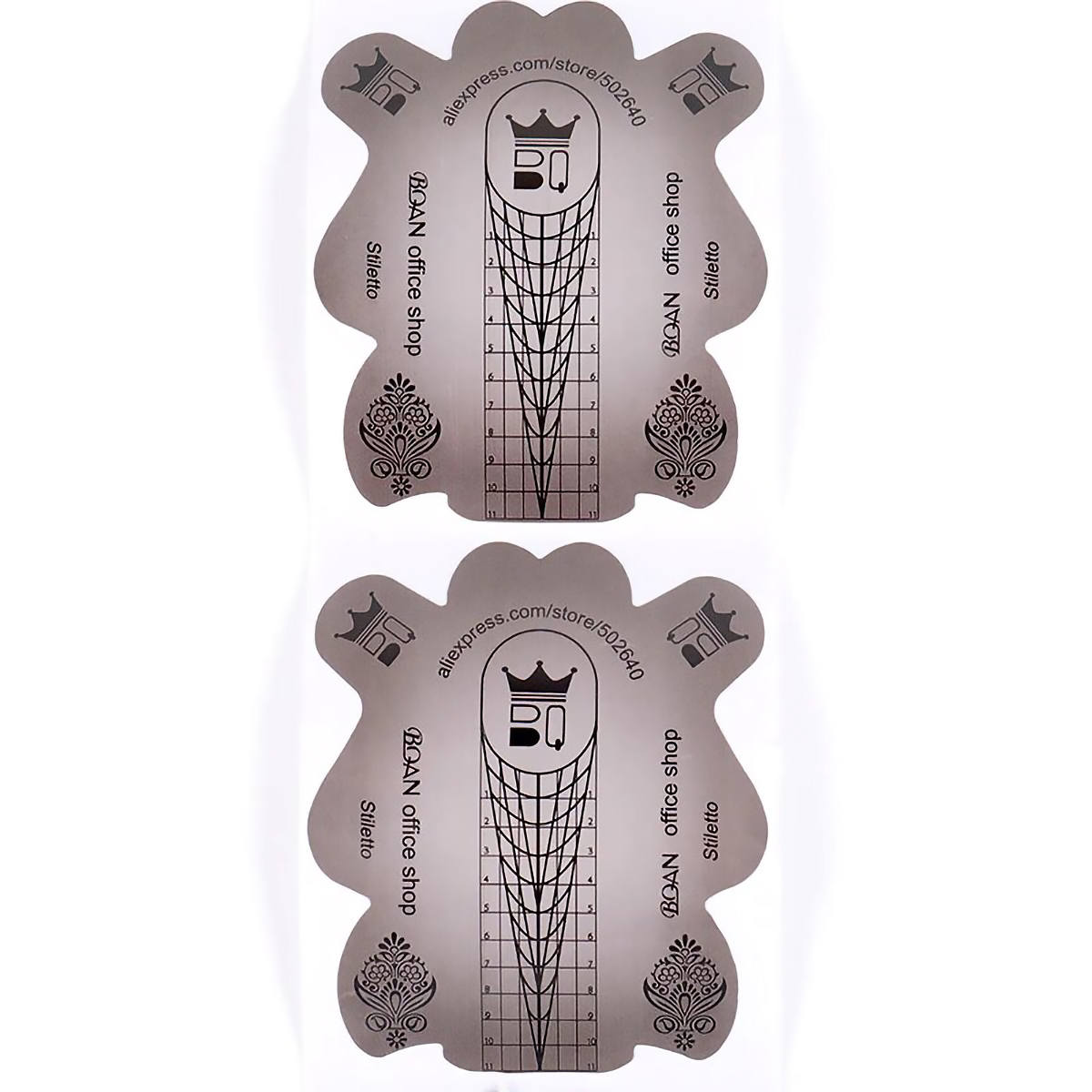 Roll forms for nail extension, grey (100 pcs) - Masha`s Nails Shop